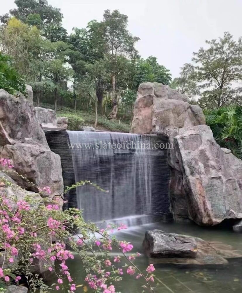 Waterfall Running Slate Panel - Slate Of China