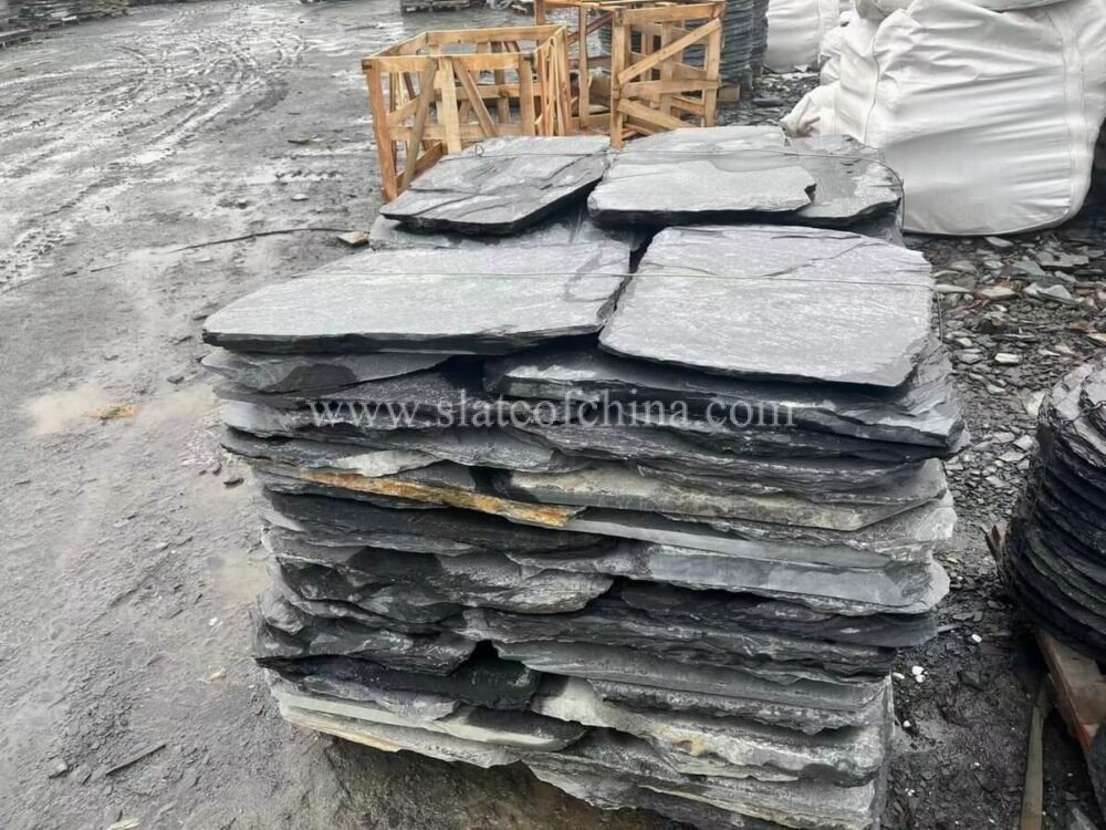 Blue-Black Stepping Slate - Slate Of China
