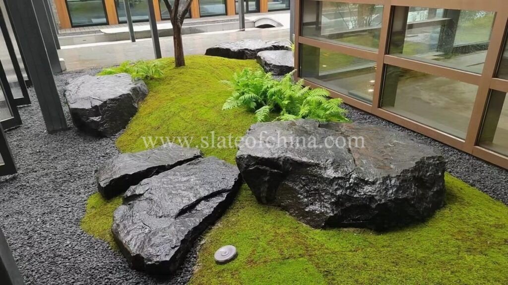China Black Stone For Garden Landscaping - Slate Of China