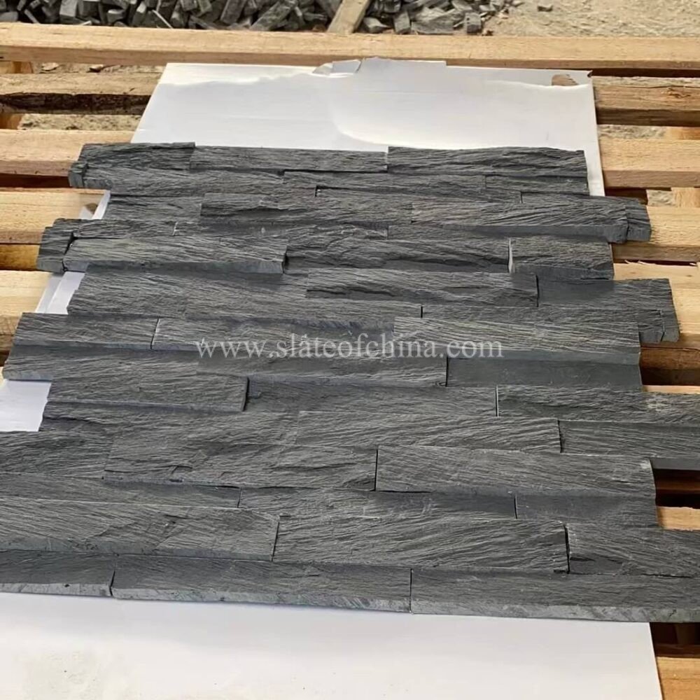 Pure Black Slate Wall Panel Stone - Slate Of China