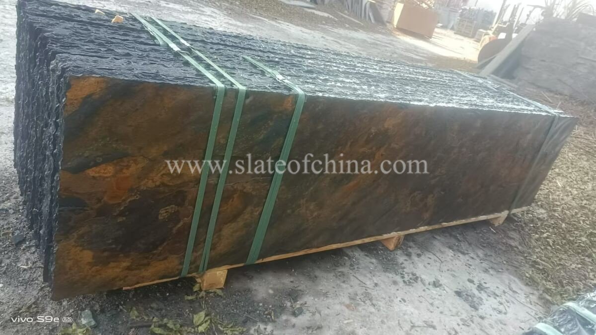 Rust Slate Steps Stairs Treads, Multicolor Natural Slate Stone ...